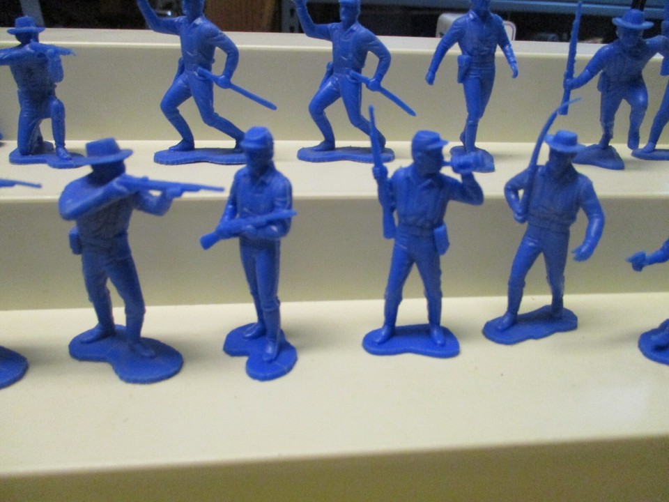 Marx Blue and Gray Civil War Playset Figures Plastic VTG Lot Marked ...
