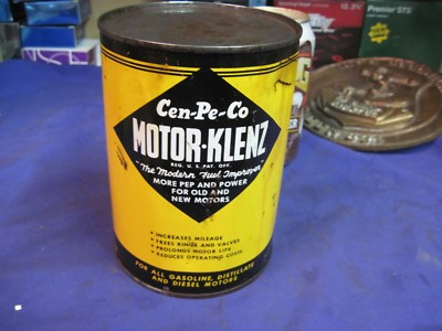CEN-PE-CO MOTOR DIESEL KLENZ OIL STEEL CAN SERVICE STATION CENTRAL ...