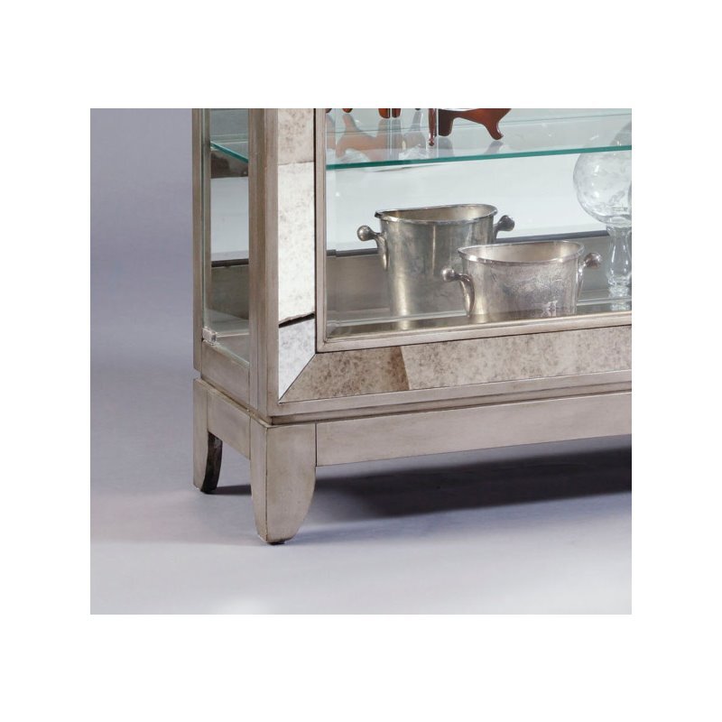 Pulaski Side Entry Curio in Aged Silver 715709366608 | eBay