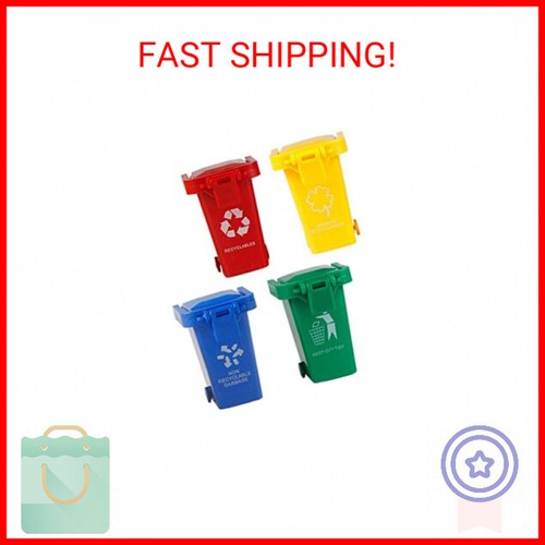 AITING Kids Push Toy Vehicles Garbage Truck's Trash Cans Toys Mini ...