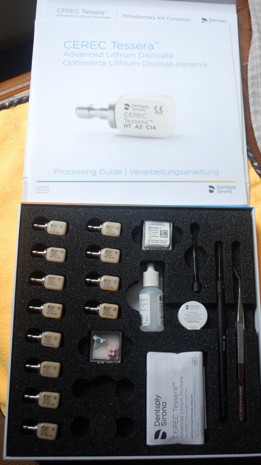 Cerec Tessera Starter Kit - 12 Blocks, Speedfire Honeycomb, Firing Pad ...