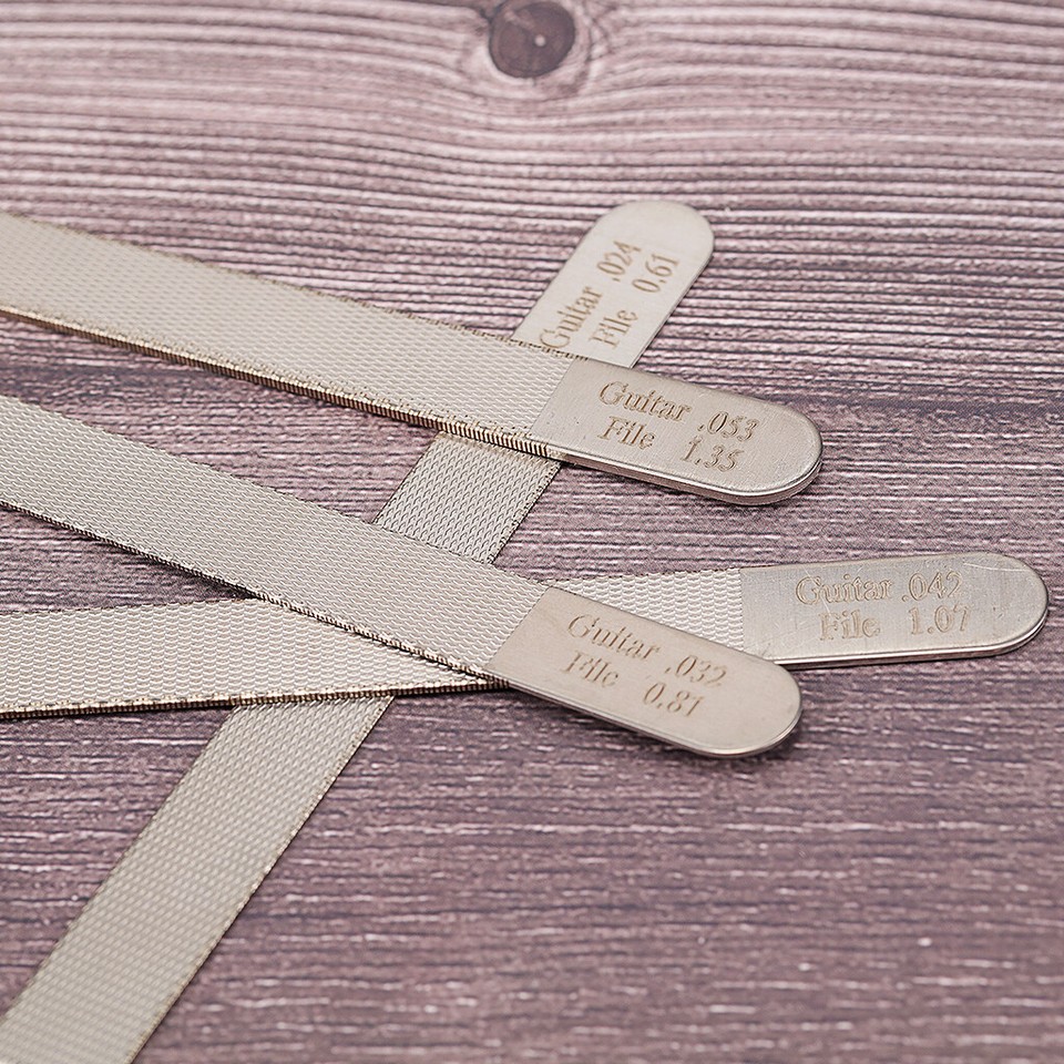 4pcs Guitar Nut Files Fret Crowning Slot Filing Luthier Repairing Tool ...