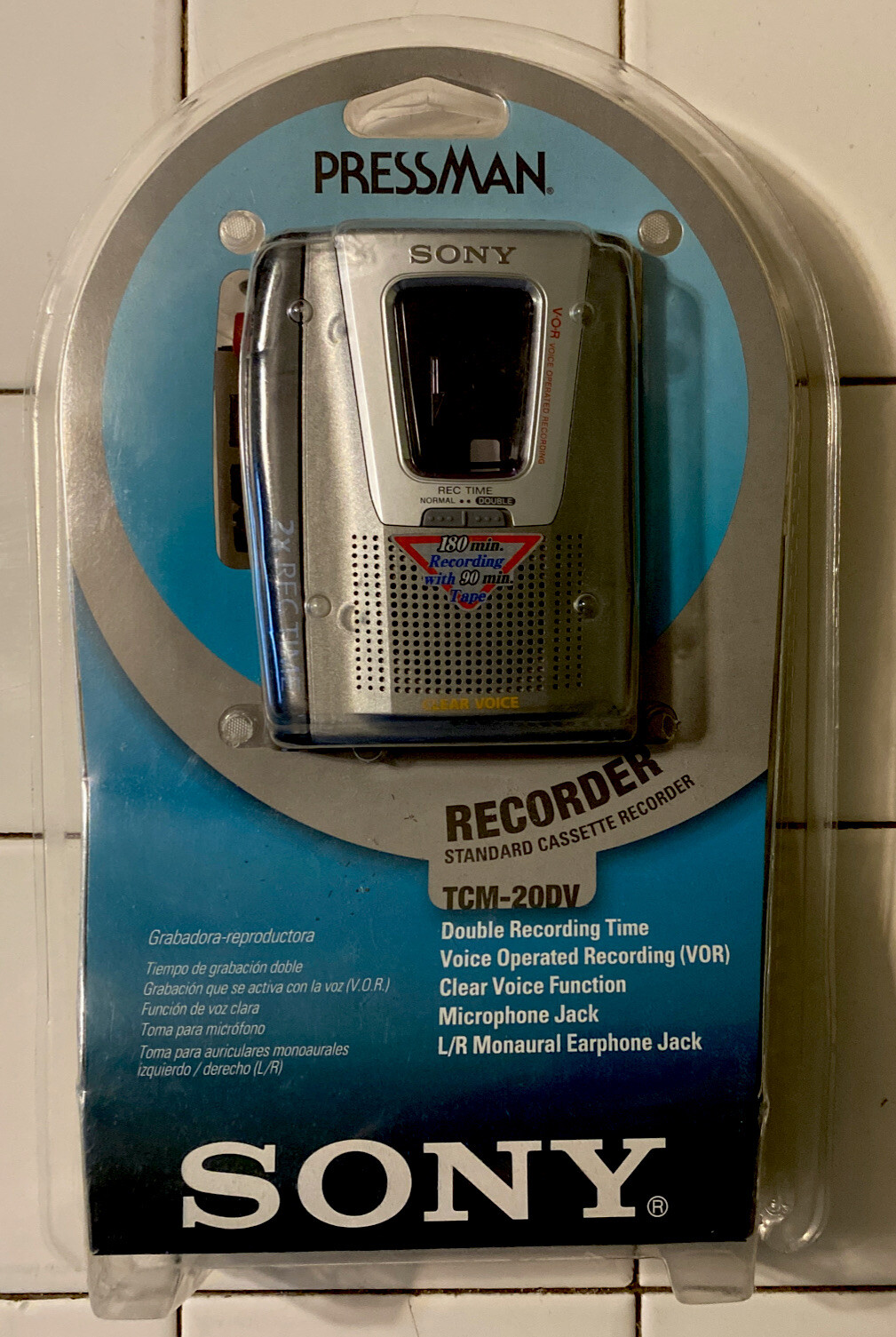 Sony Pressman TCM-220DV Handheld Cassette Voice Recorder for sale ...