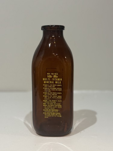 Antique Strickler’s Vita-Min Amber Glass Bottle | eBay