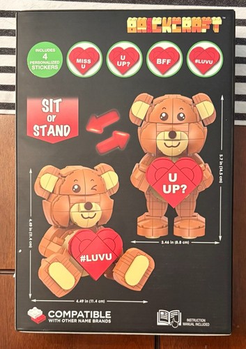Brickcraft - Brick Craft Bricktanicals Bricky Bear Teddy Bear Building ...