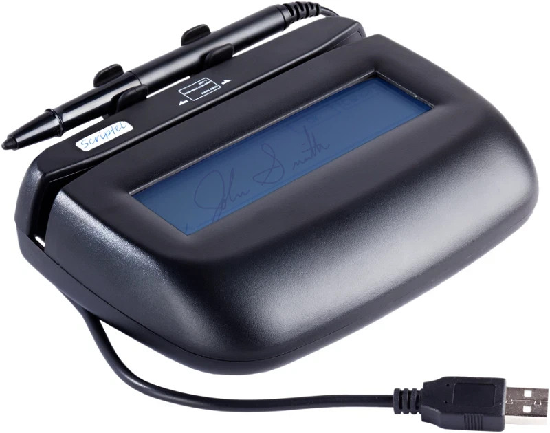Scriptel ST1526 Signature Pad USB LCD Capture Digital Signing Device ...