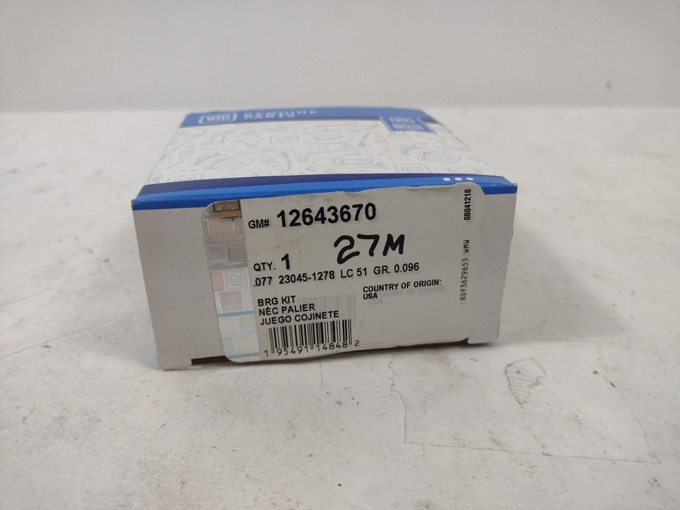 Genuine OEM GM Engine Crankshaft Main Bearing 12643670 | eBay