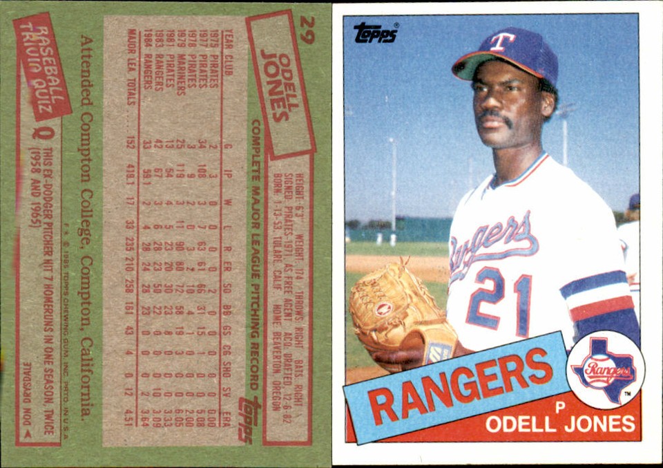 1985 Topps Baseball Cards Complete Your Set U-Pick #'s 1-200 NM/MINT | eBay