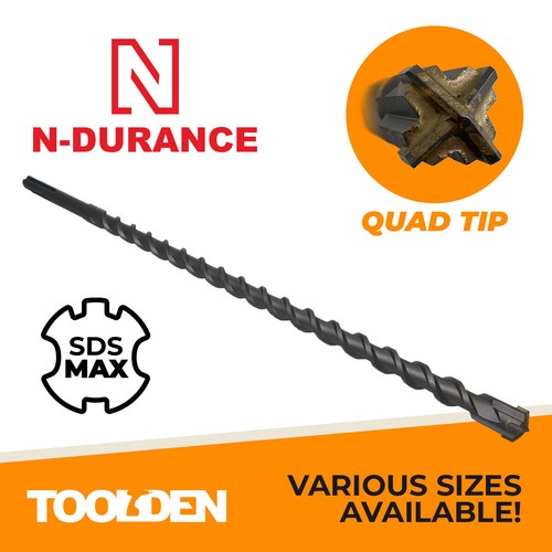 SDS MAX DRILL BITS QUAD TIP FOR BRICK CONCRETE STONE MASONRY VARIOUS ...