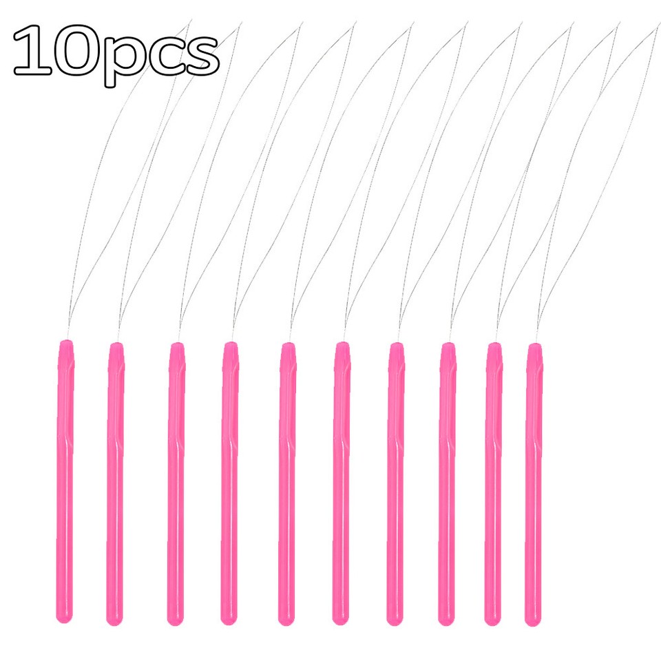 Micro Beads Hair Extensions Pulling Needle Tool Hook For I tip Ring ...