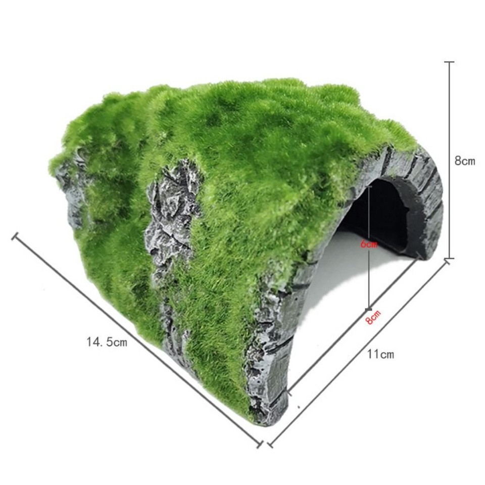 Tortoise Shelter House Nest Cave Reptile Box Fish Tank Aquarium ...