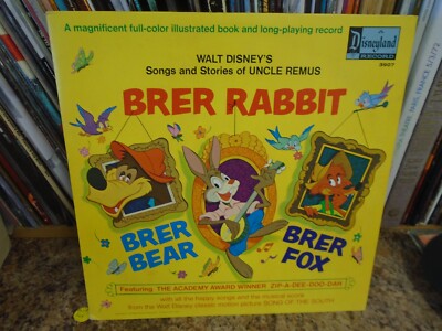 Brer Rabbit Stories Songs Uncle Remus LP Disneyland VG+ Children's ...