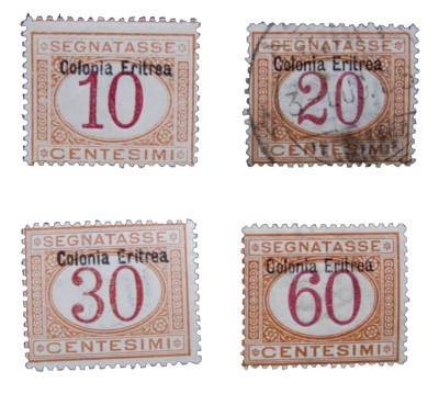 ERITREA - SCOTT# J1,J3-J4,J7 - MH/USED - CAT VAL $104.50 | eBay
