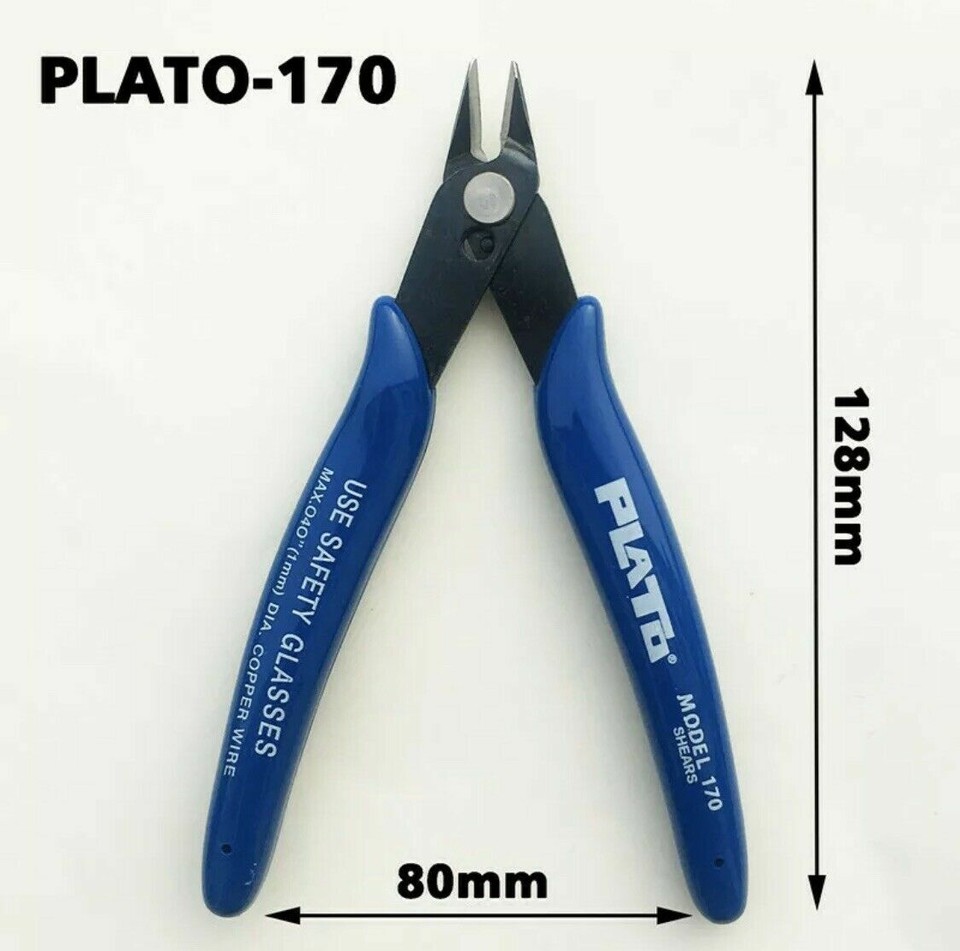 New ELECTRICAL WIRE CUTTING TOOL PLATO MODEL 170 SHEARS SNIPS SIDE ...