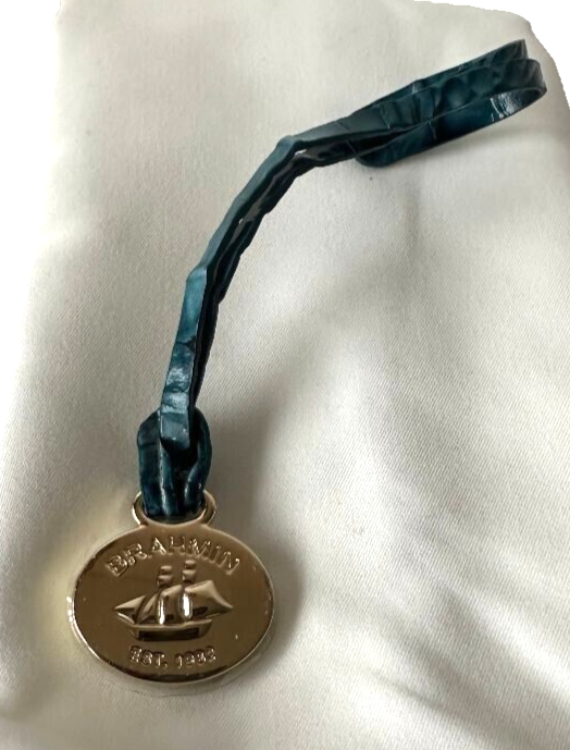 NEW BRAHMIN REPLACEMENT LEATHER HANG TAG CHARM | eBay