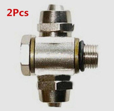 2Pcs Tire Changer Machine Three-Way Trachea Air Valve Metal Connector ...