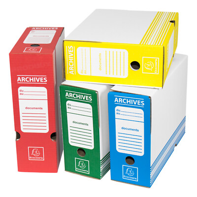 Large A4 Transfer Storage File Boxes Paper Paperwork Archive Folders ...