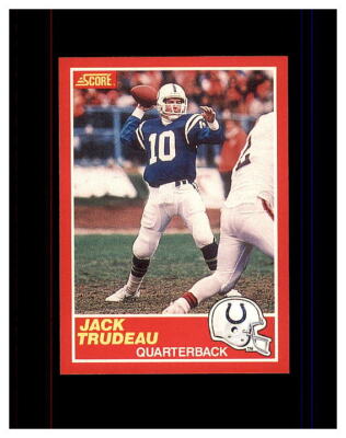 1989 Score #209 JACK TRUDEAU Indianapolis Colts Football Card MINT | eBay