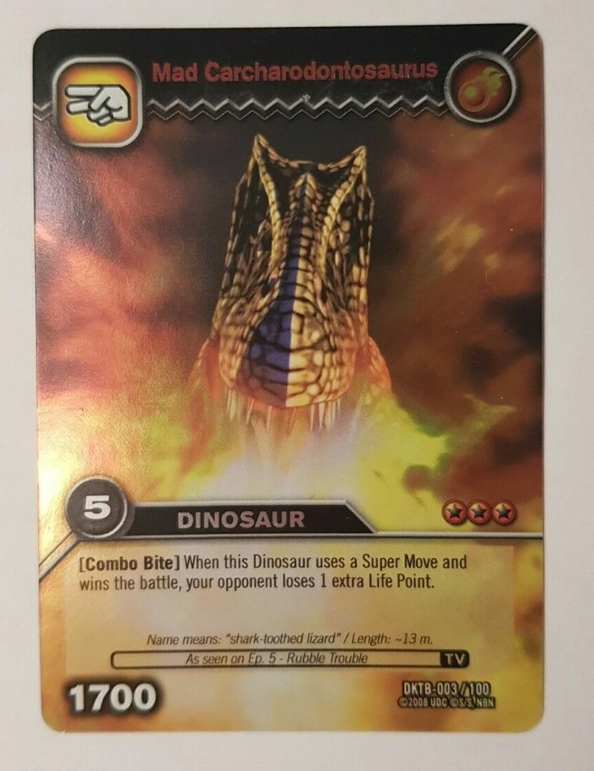 Dinosaur King Card List In English