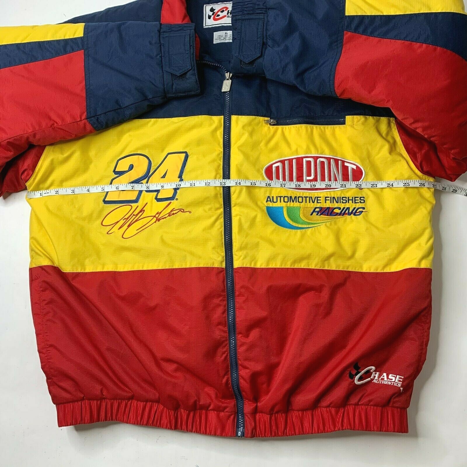 Jeff Gordon Jacket Mens XL Chase Authentics Full Zip Red Blue Yellow ...