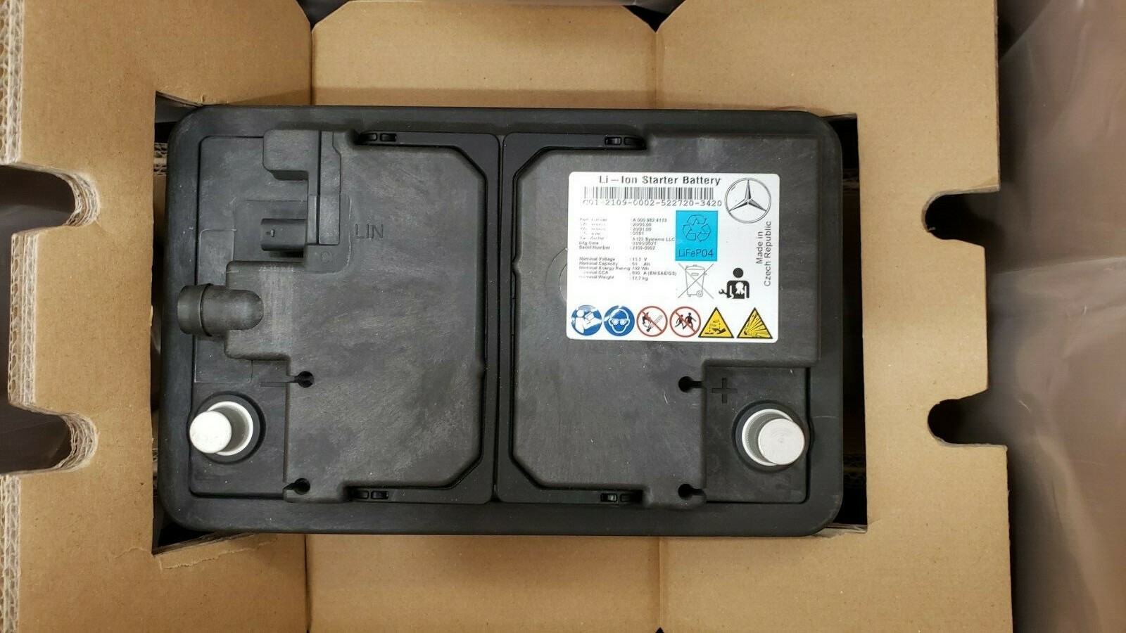 2026 A0009826925 = A0009824113 LI-ION OEM MBENZ-AMG STARTER BATTERY 13 ...