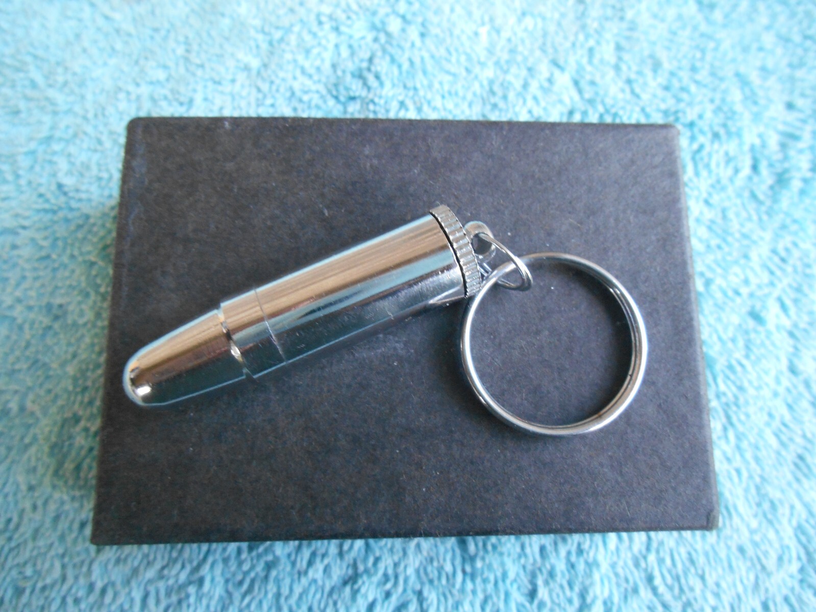 VINTAGE CHROME BRASS BULLET STYLE 3 PC. CIGARETTE LIGHTER KEYCHAIN | eBay