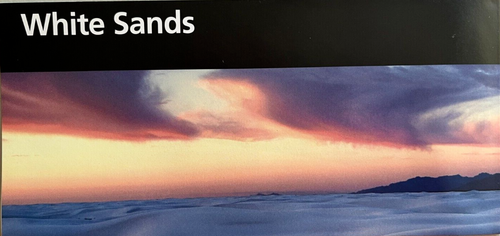 New 2021 WHITE SANDS NP - NM NATIONAL PARK SERVICE UNIGRID BROCHURE/MAP ...