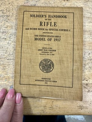 Original Soldier’s Handbook Of Rifle and scorebook for Special Course C ...