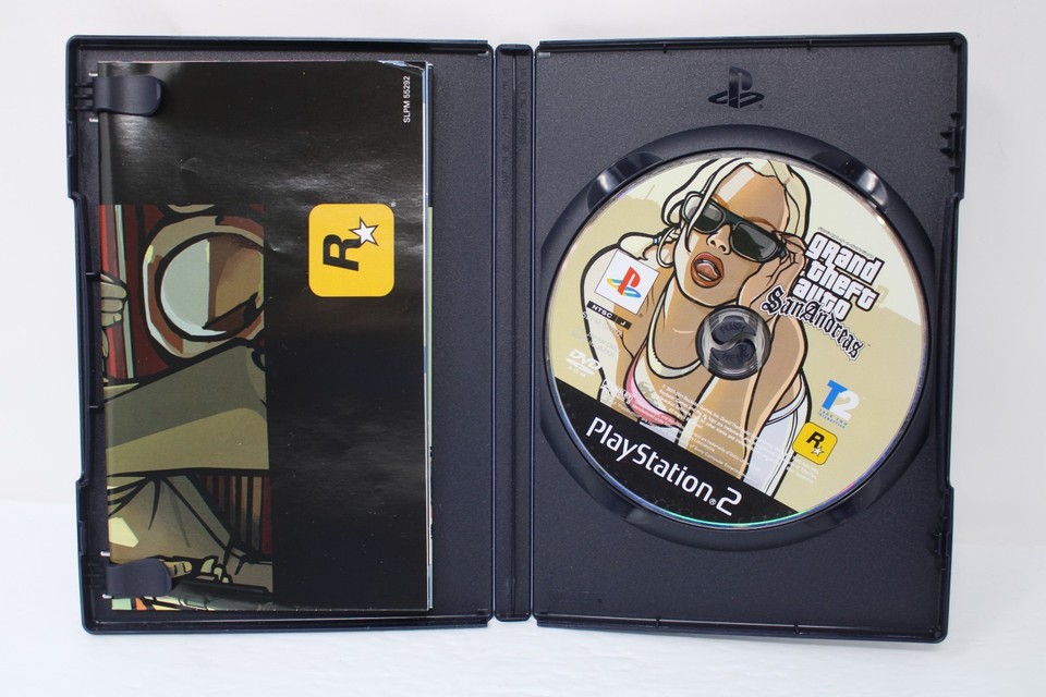 Grand Theft Auto San Andreas Rockstar Classics w/ Poster PS2 ...