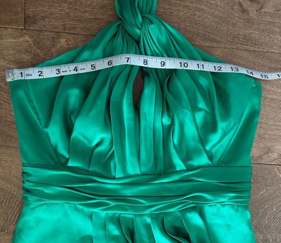 Atonement Style Green Formal Gown Satin Dress - Homecoming, Fall Dance ...