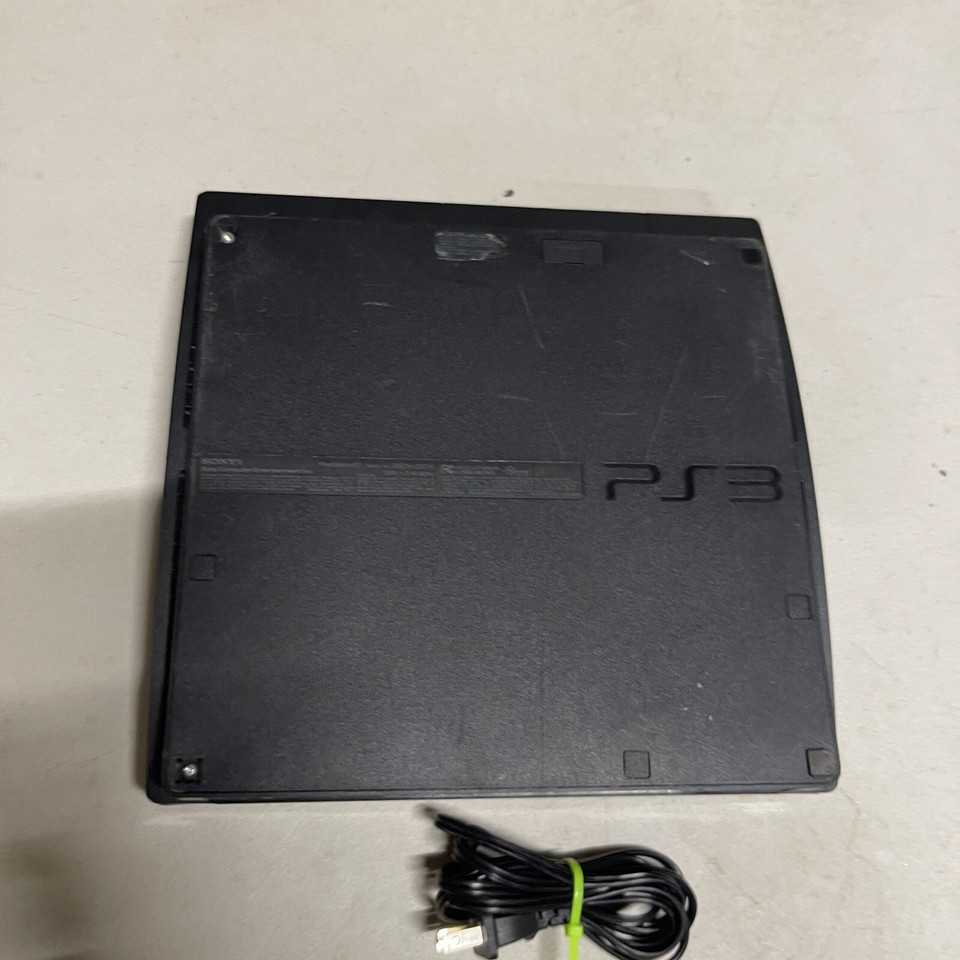 Sony PlayStation 3 PS3 Slim Console CECH-2001A 120GB Console + Power ...