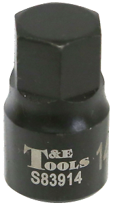 14mm x 3/8" Drive Stubby In-Hex Metric Impact Socket T&E Tools S83914 ...