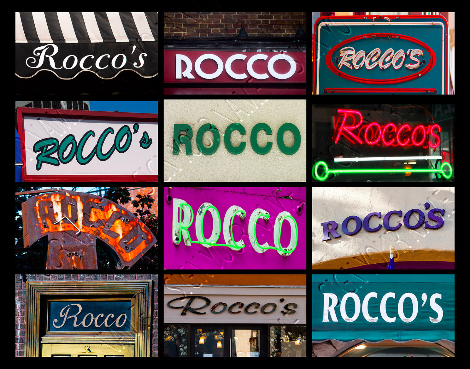 ROCCO Name Poster featuring photos of actual signs | eBay