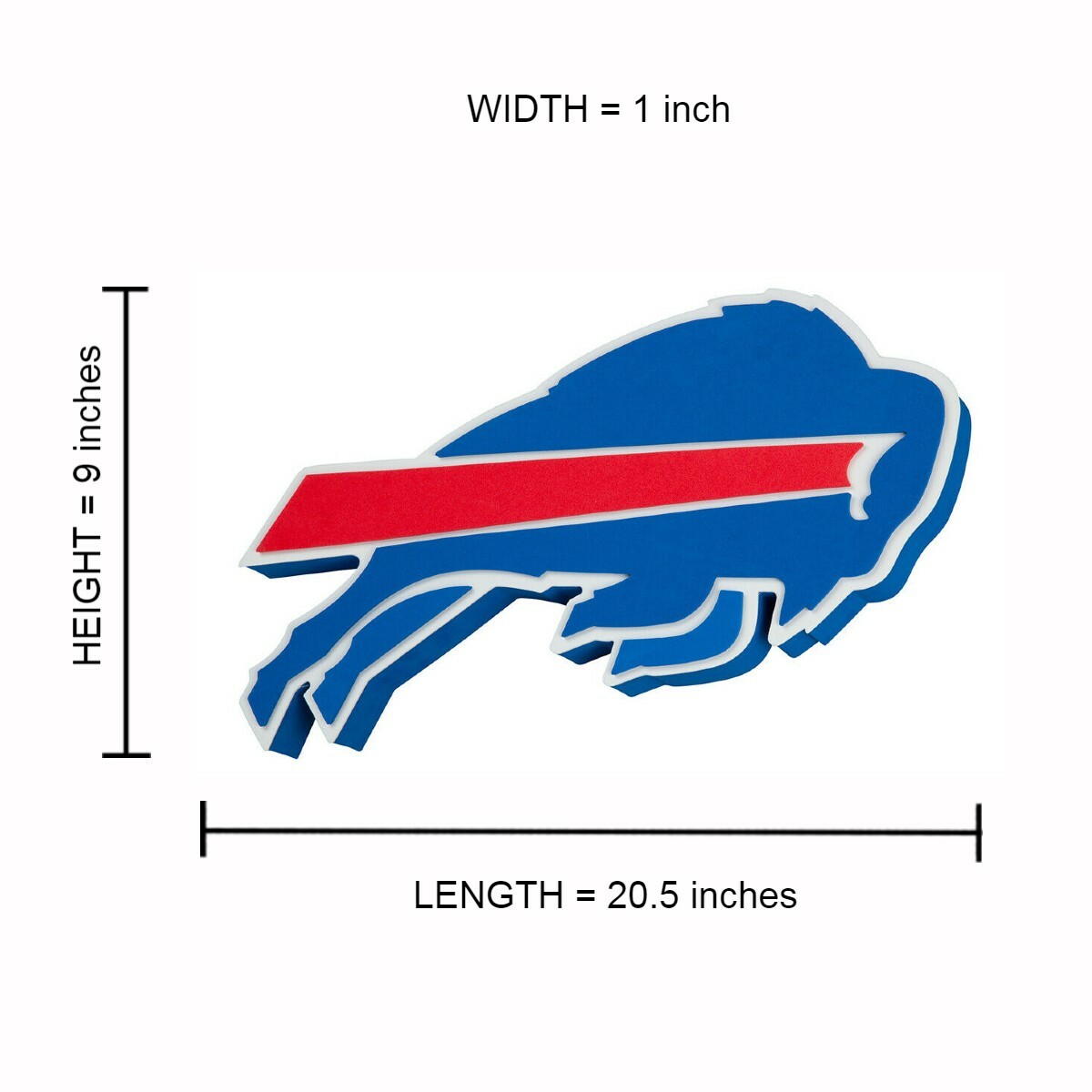 New NFL Buffalo Bills 3D Fan Foam Logo Holding / Wall Sign 19? x 12.6 ...