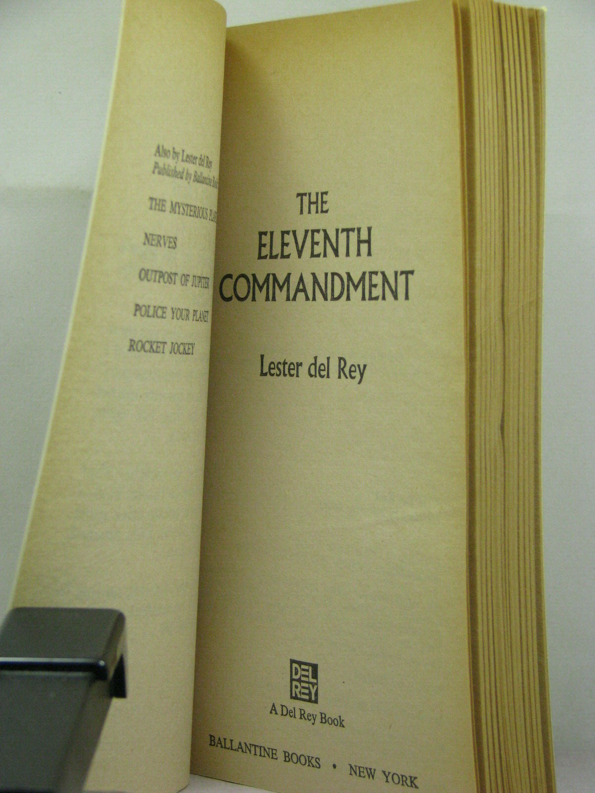 The Eleventh Commandment by Lester del Rey (1981) 3rd printing of ...