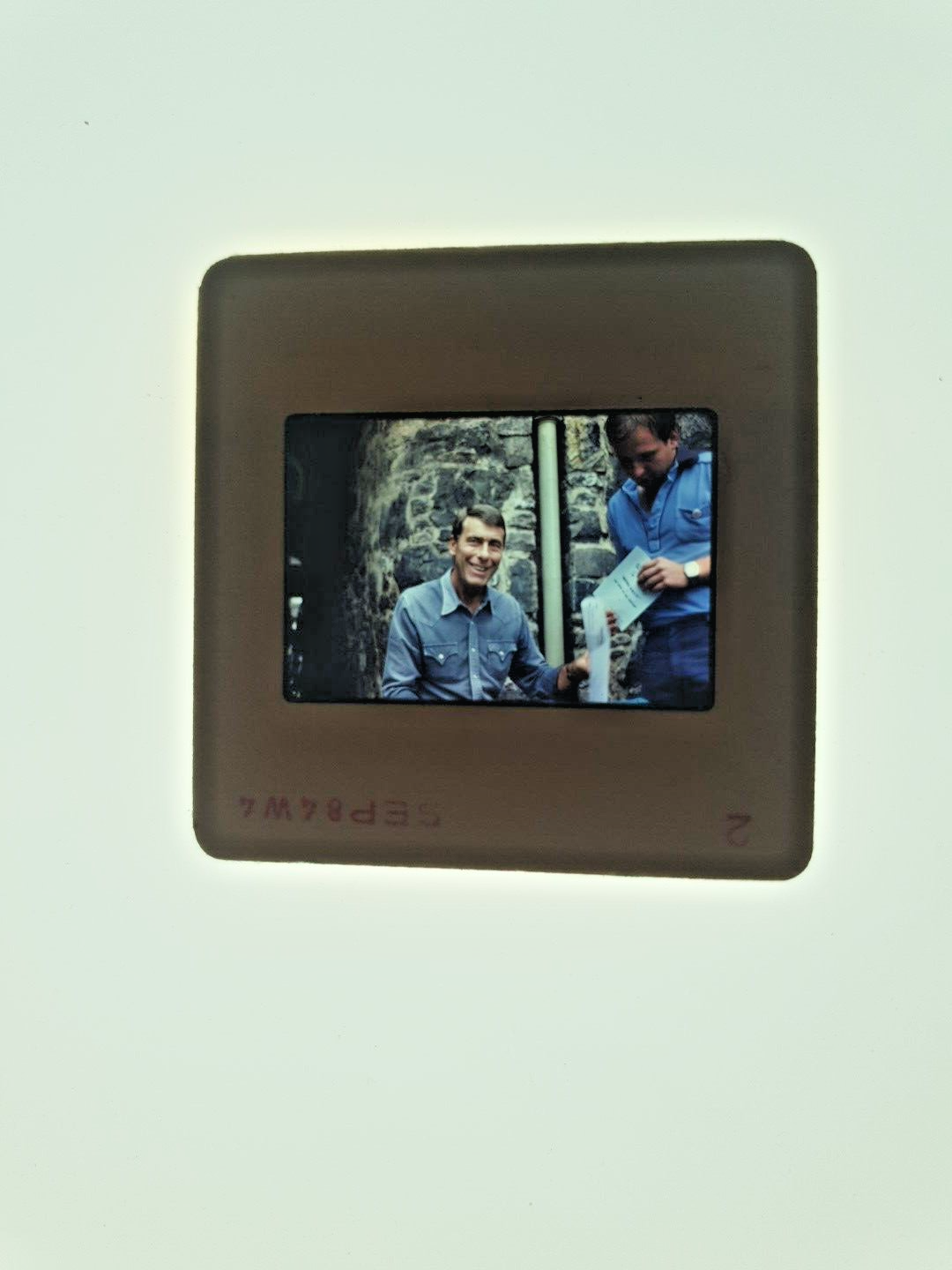 Doctor Who Official Transparency Photograph filming photo John Levene ...