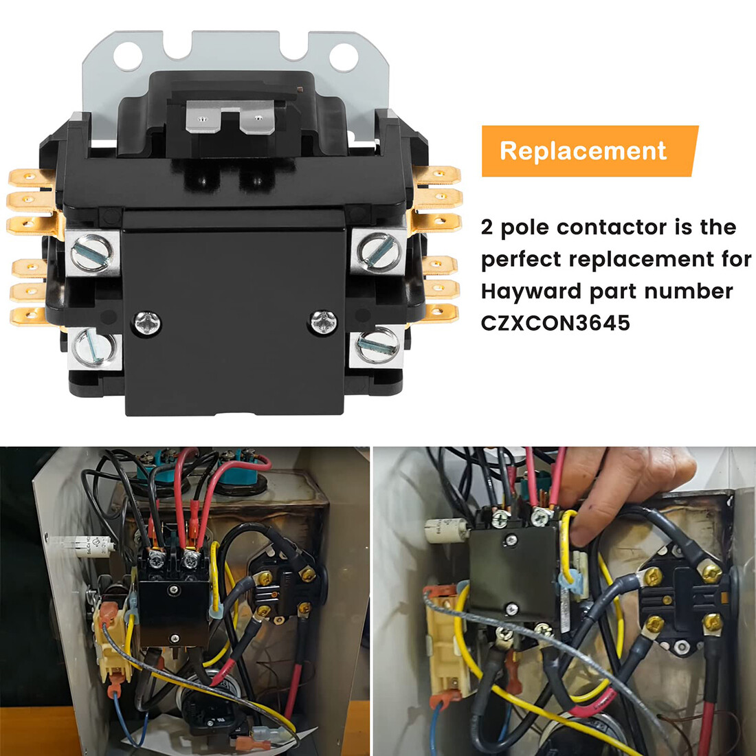 CZXCON3645 Contactor for Hayward Comfortzone C-SPA XI Electric Spa ...