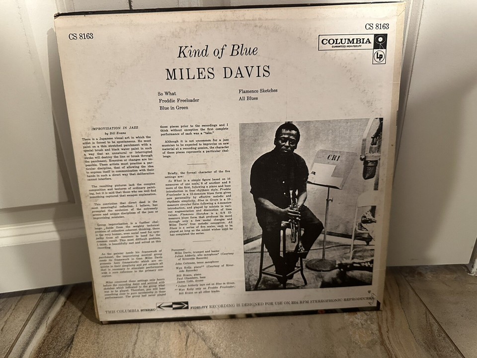 1959 MILES DAVIS KIND OF BLUE EARLY MISPRINT VERSION LP COLUMBIA | eBay