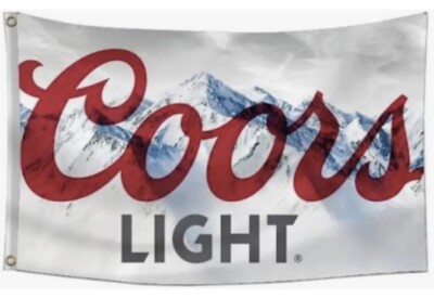 New Coors Light Beer 3x5 Flag Banner Man Cave Rockies Rocky Mountain ...
