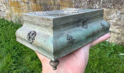 Catholic Church Box for Priest’s Pectoral Award Cross Religious Relics ...