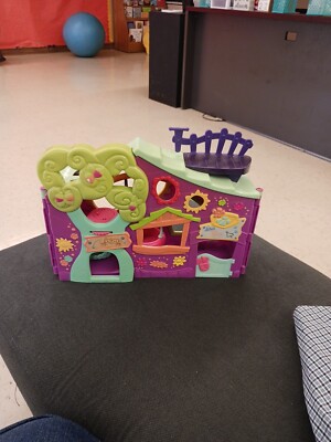 Littlest Pet Shop LPS Clubhouse Purple Tree House Playset Swing Hasbro ...