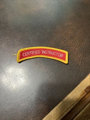 Vtg Obsolete Fire Department Patch Certified Instructor Rocker | eBay