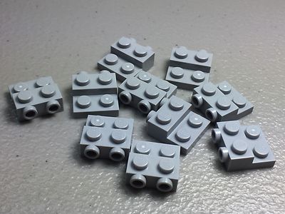 NEW LEGO Plate Modified 2x2x 2/3 w/2 studs on side 99206 Light Bluish ...