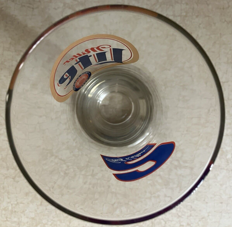 Miller Lite NASCAR Rusty Wallace 16 oz Tall Pilsner Beer Glass Limited ...