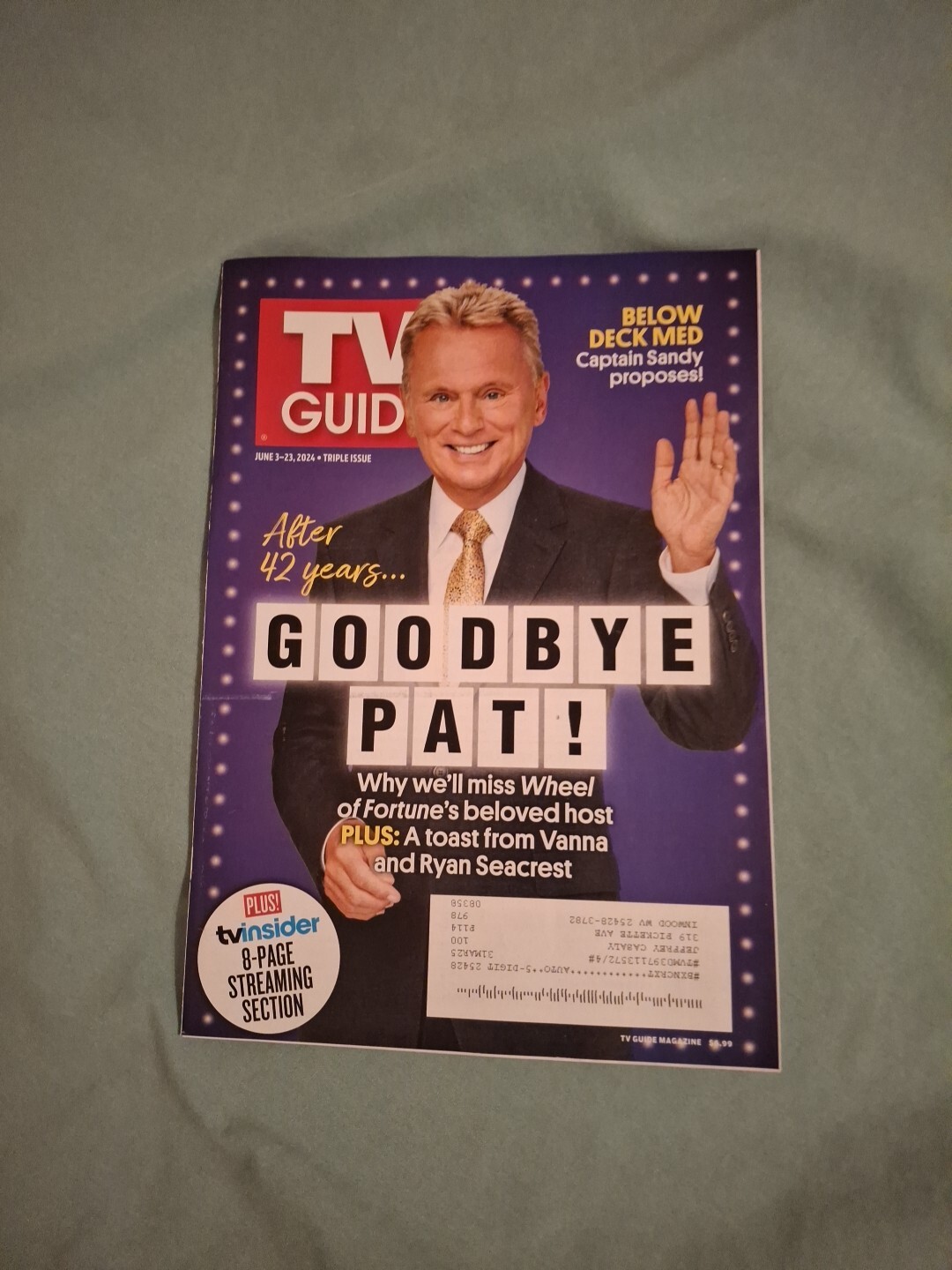 TV GUIDE MAGAZINE - JUNE 3 / 23, 2024 - AFTER 42 YEARS ... GOODBYE PAT ...