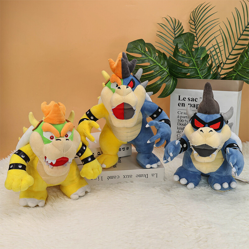 Super Mario Bros New Dark Bowser Plush Toys Soft Stuffed Doll Kid ...
