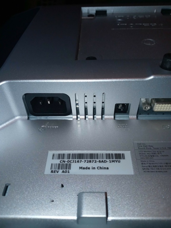 Pre-owned 2006 Dell REV-A01 DESKTOP COMPUTER FLAT SCREEN 17" MONITOR ...