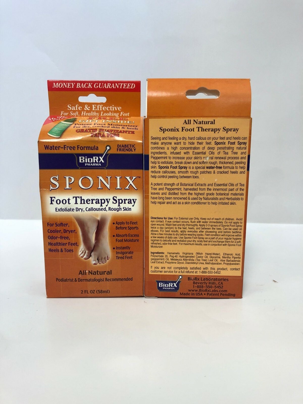 Brand New! BioRx SPONIX Foot Therapy Spray - All Natural | eBay