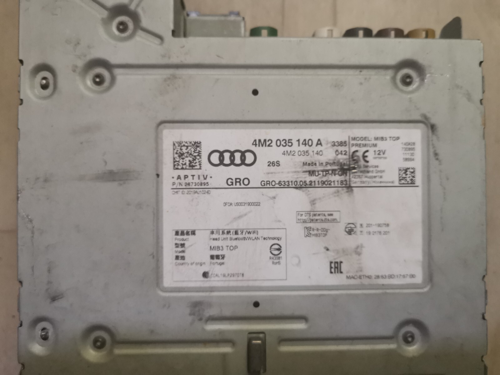 Nawigacja Mib3 Top premium Audi 4M2035140A | eBay