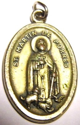 St. Martin de Porres Ex Indumentis Relic Silver Gilt Holy Medal ...